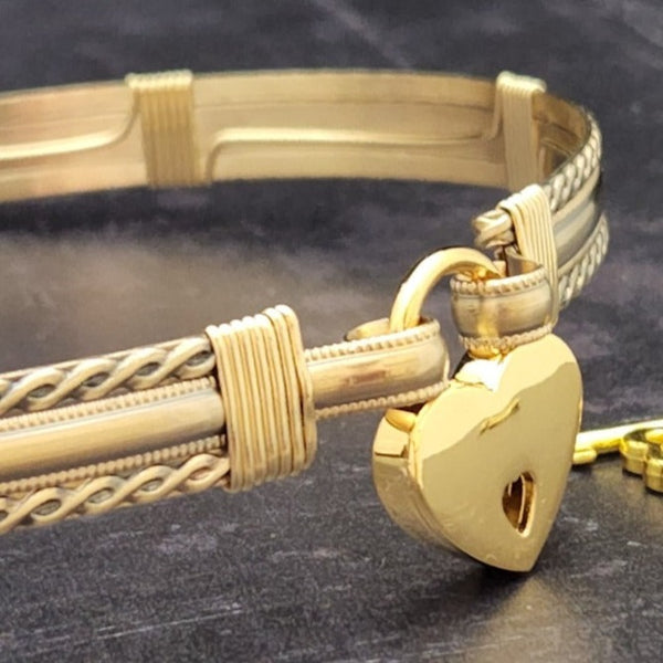 SIMPLE BABYLON 14K Yellow Gold Filled Locking Submissive Collar – MY ...